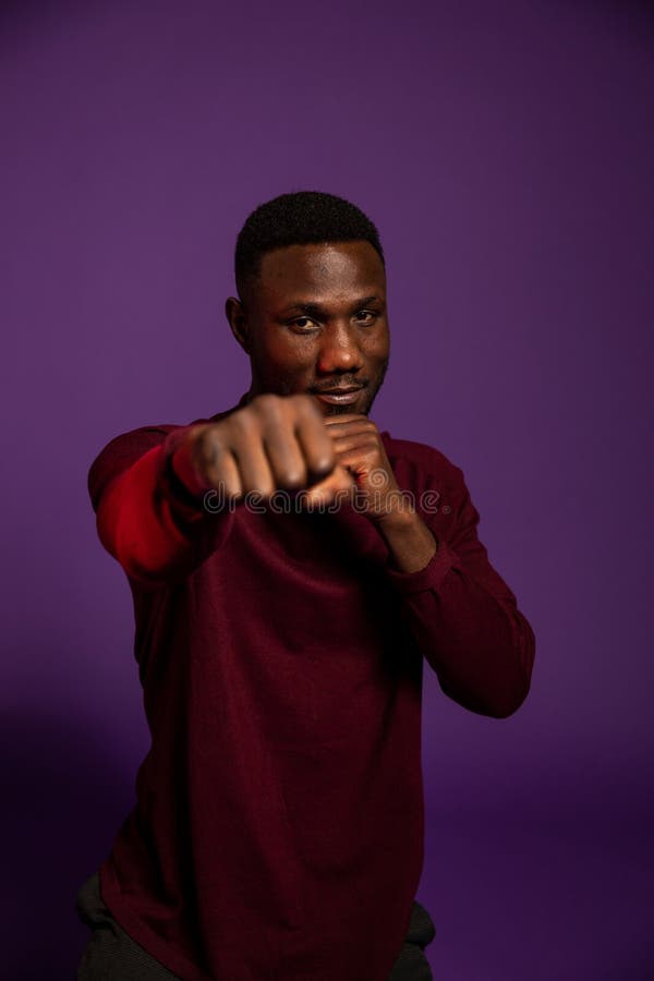 African Man Throwing Punch Camera Stock Photos - Free & Royalty-Free ...