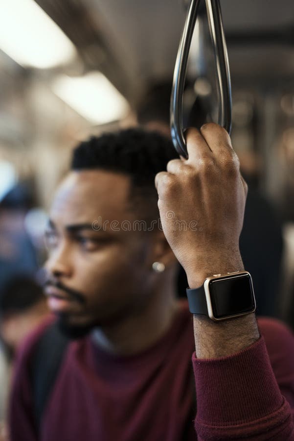African man on a train stock photo. Image of travel - 115770774