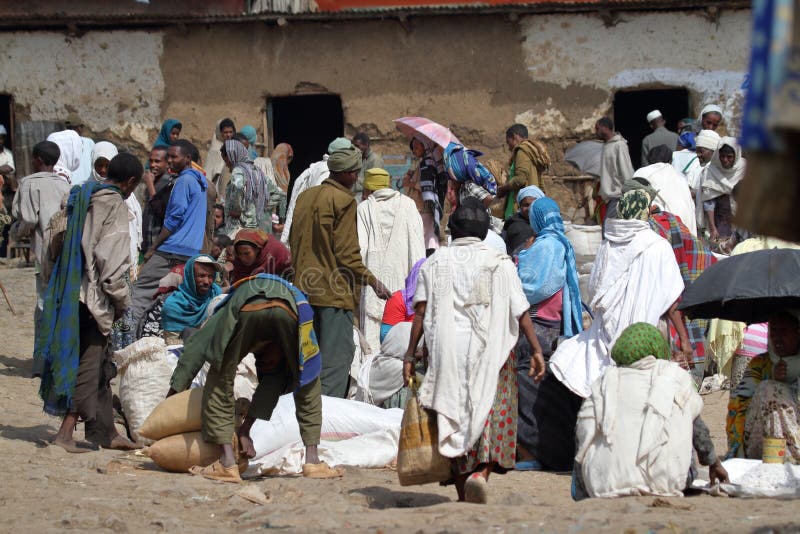 African Market of Debark in Ethiopia Editorial Photo - Image of debarq ...