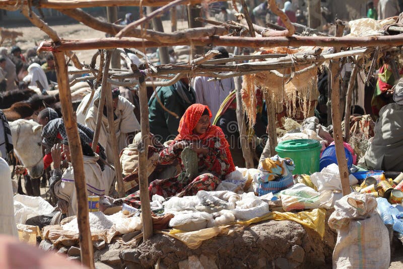 African Market of Debark in Ethiopia Editorial Image - Image of ...