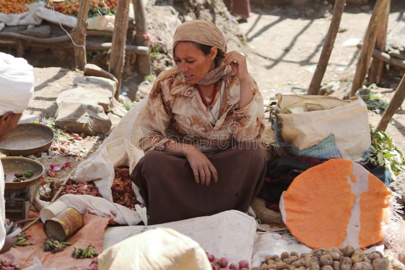 African Market of Debark in Ethiopia Editorial Photo - Image of gondar ...