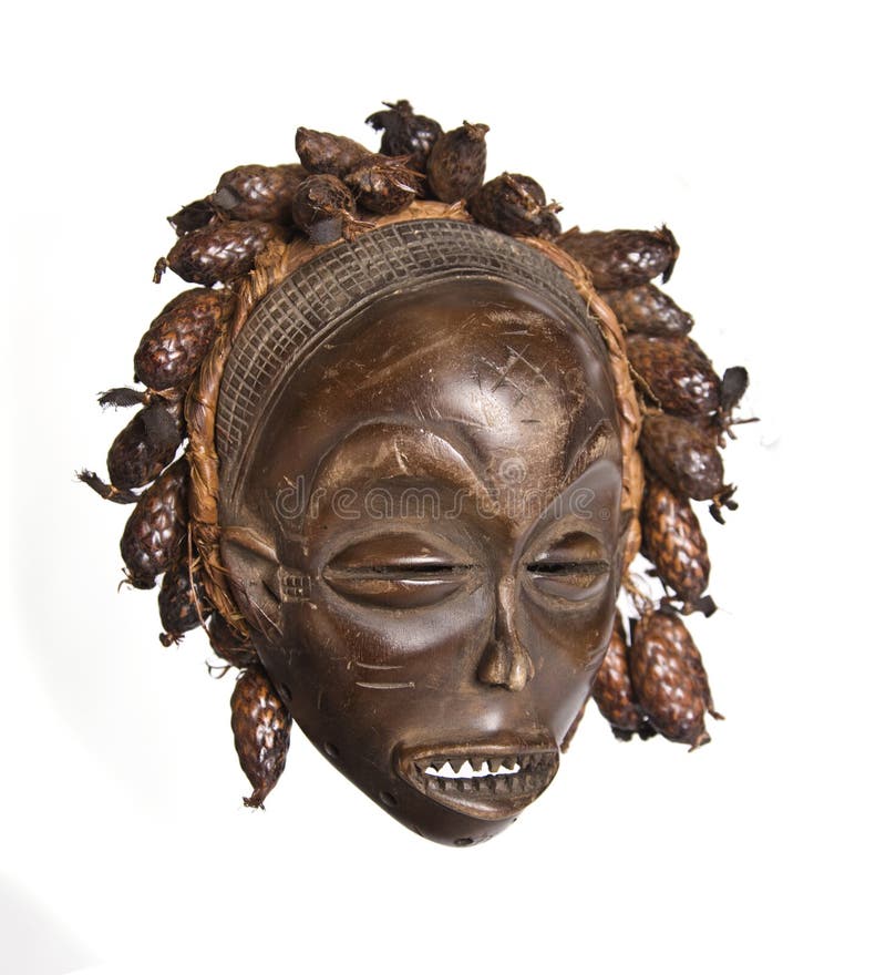 African mask stock image. Image of object, decorative - 4303147