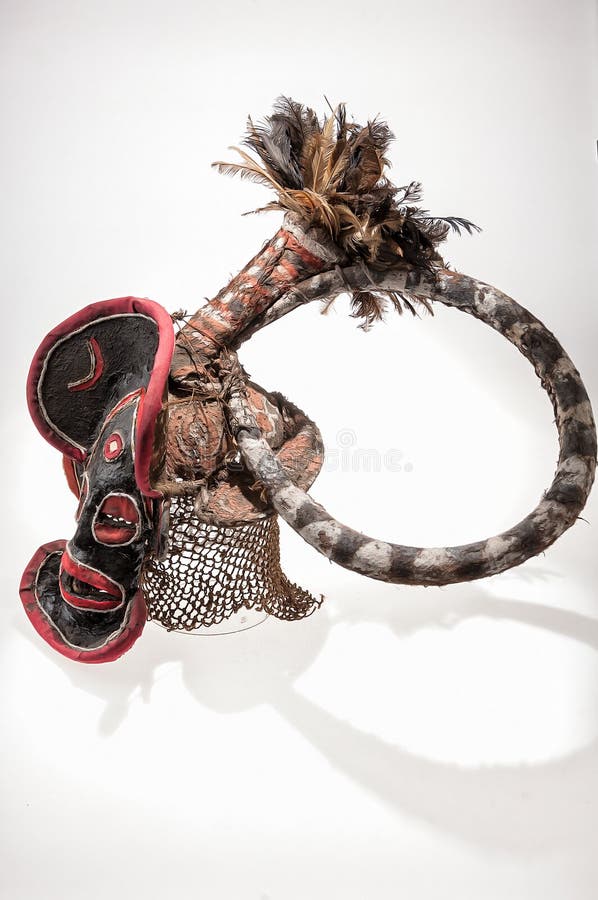 African Mask of Cloth, Traditional. Stock Photo - Image of africa ...