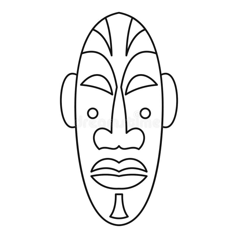 Printable African Masks