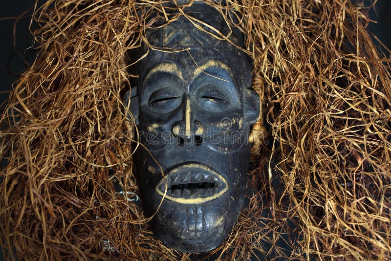 African mask stock photo. Image of africa, antelope, wood - 56542244