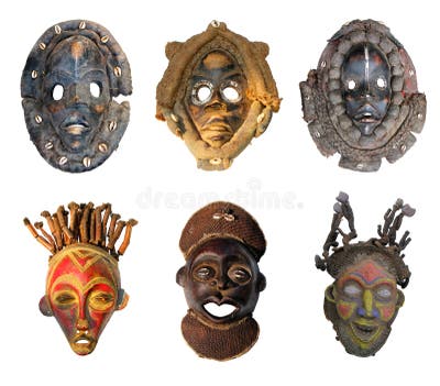 African masks stock image. Image of texture, africa, handmade - 24477957