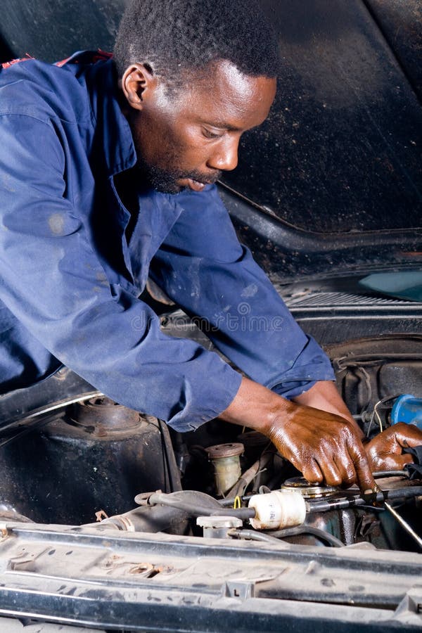 African mechanic stock photo. Image of chopper, black - 7457118
