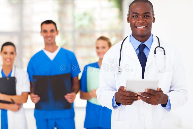 African medical doctor stock image. Image of friendly - 29133161