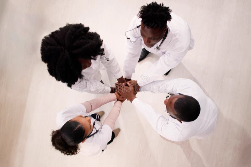 African Medical Team Commit Stock Image - Image of motivate ...