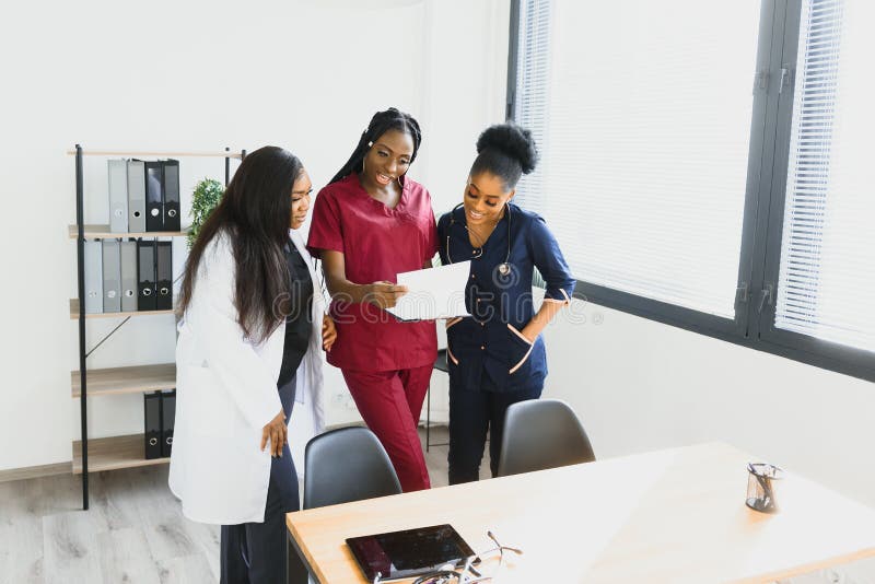 African Medical Team. Diverse Group of Medical Care Providers Stock ...