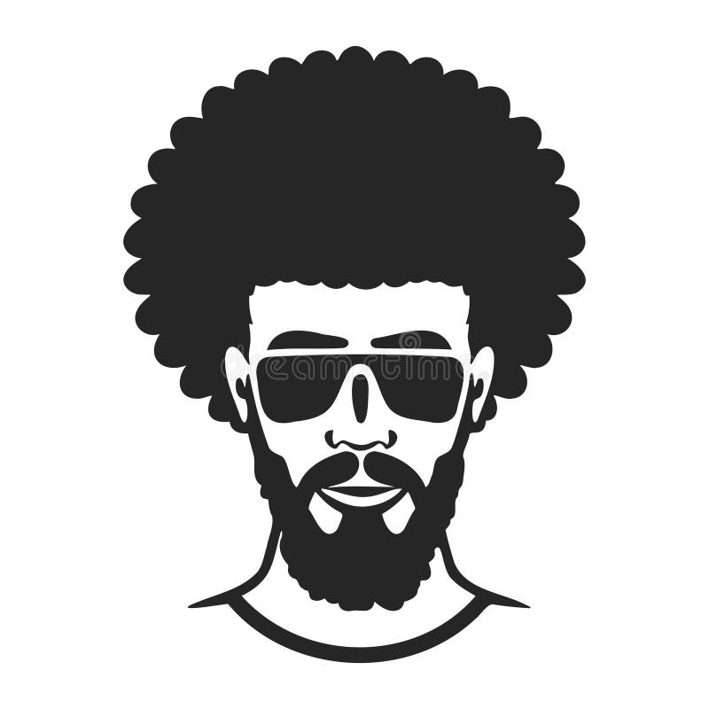 African Men Vector Afro Men Black Man Vector African American Black