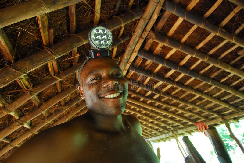 African miner editorial photo. Image of gold, lamp, africa - 18634581