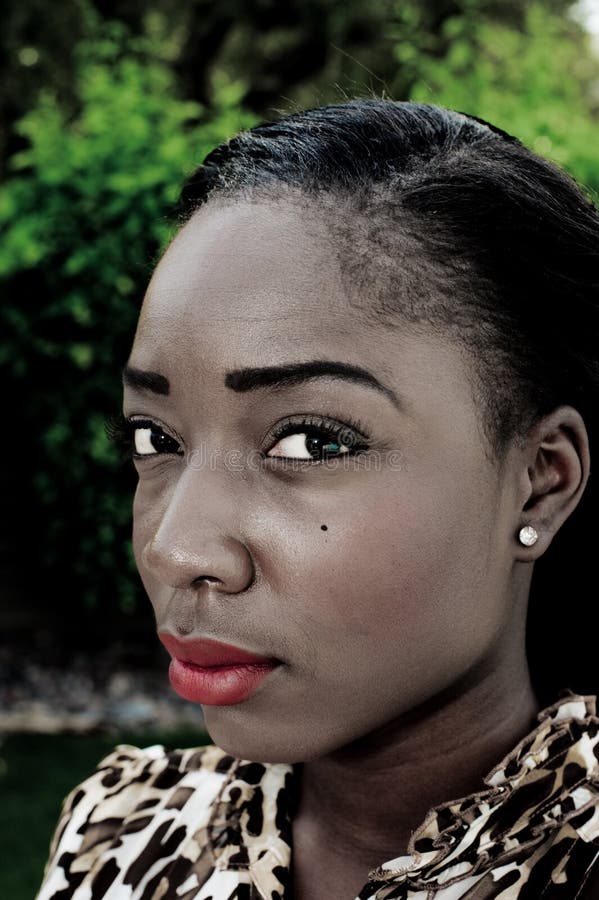 African Model stock photo. Image of model, portrait, outside - 9529836