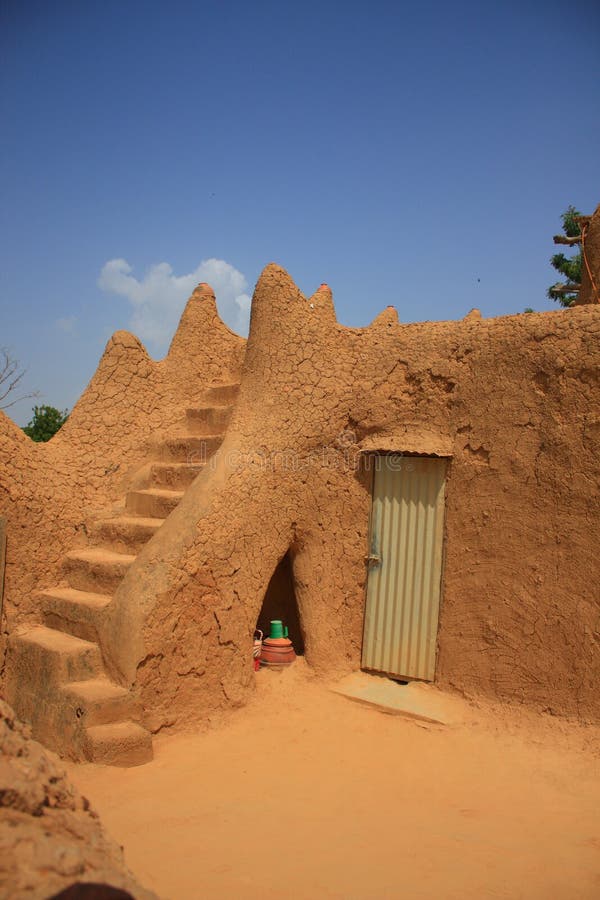 African adobe hut stock photo. Image of religion, poor - 4995096