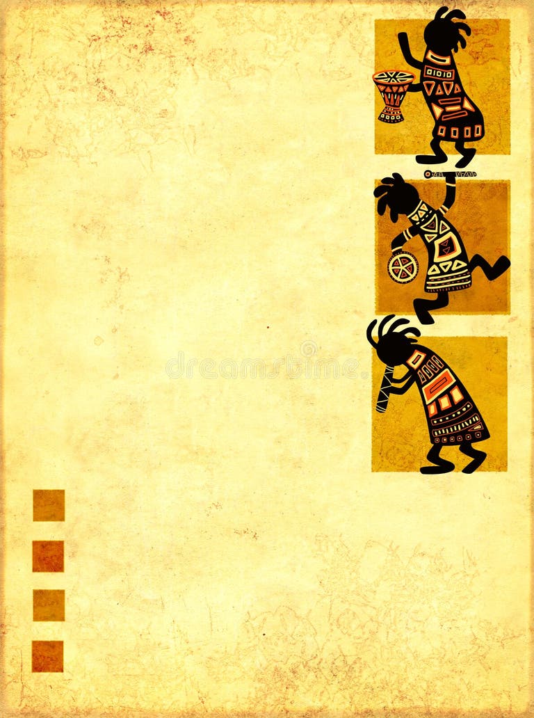 African Traditional Patterns Dancing Musicians Stock Illustrations – 24 ...