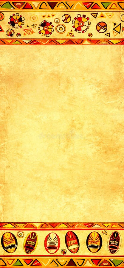 African national patterns stock illustration. Illustration of retro ...