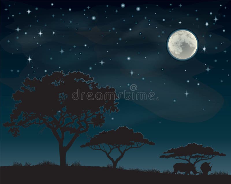 African Night Stock Illustrations – 9,543 African Night Stock ...