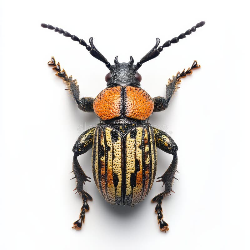 African Palm Weevil Displayed on a White Background Showcasing Its ...