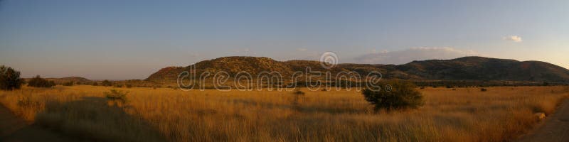 Beautiful Panoramic Scene of Golden Sunrise Kansas Tallgrass Prairie ...