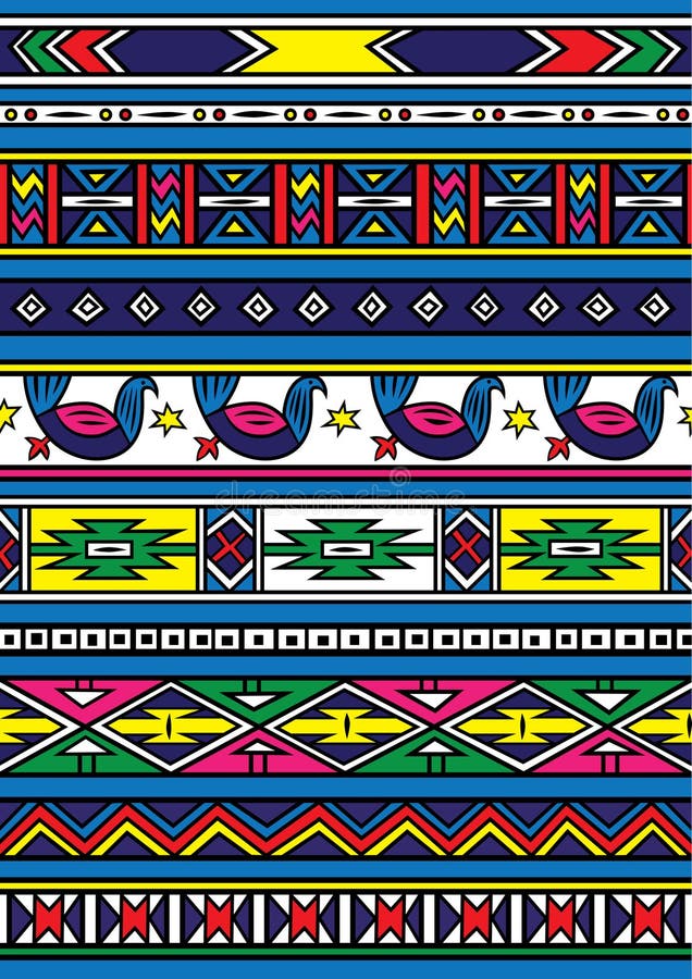 African pattern stock vector. Illustration of pink, ornament - 12089935