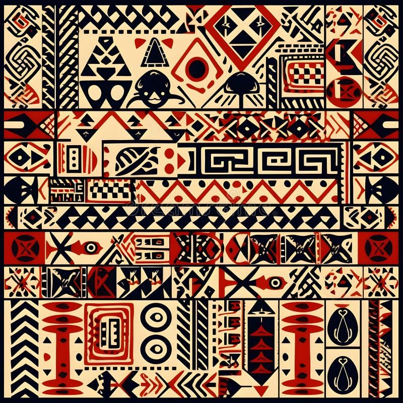 African Pattern Background . Vector Texture Concept Stock Illustration ...