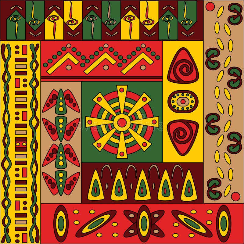 African pattern stock vector. Illustration of artistic - 25356549