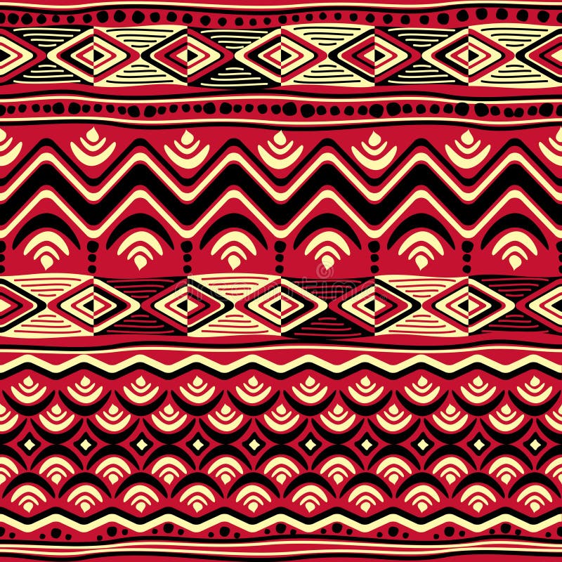 Seamless African Pattern stock vector. Illustration of lively - 23281892