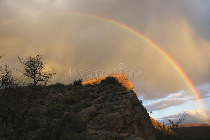 Treasure at the rainbow? stock photo. Image of africa - 105386334