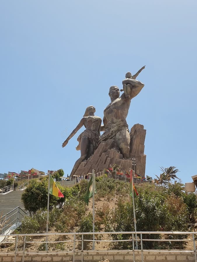 African Renaissance Monument in Dakar Editorial Stock Image - Image of ...
