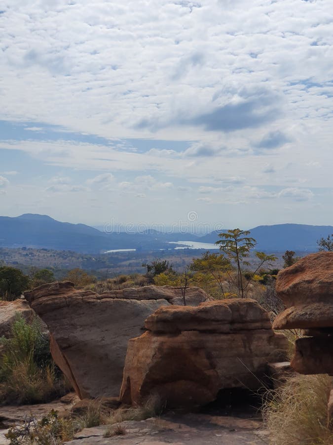 African rocks waterfall stock image. Image of water - 253980695