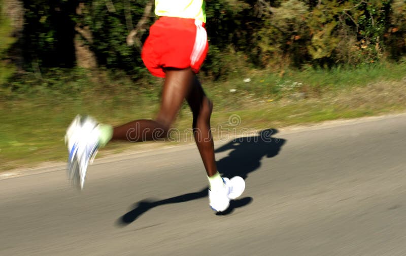 African Runner legs stock image. Image of race, leader - 18242499