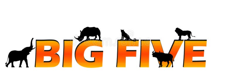 Animals Big Five Stock Illustrations – 728 Animals Big Five Stock ...