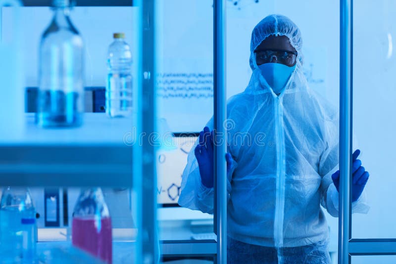 African Scientist Standing in the Lab Stock Image - Image of scientist ...
