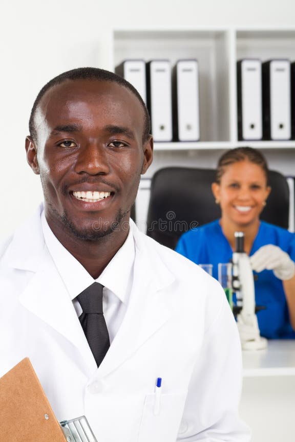 African scientists stock photo. Image of desktop, medicine - 16900994