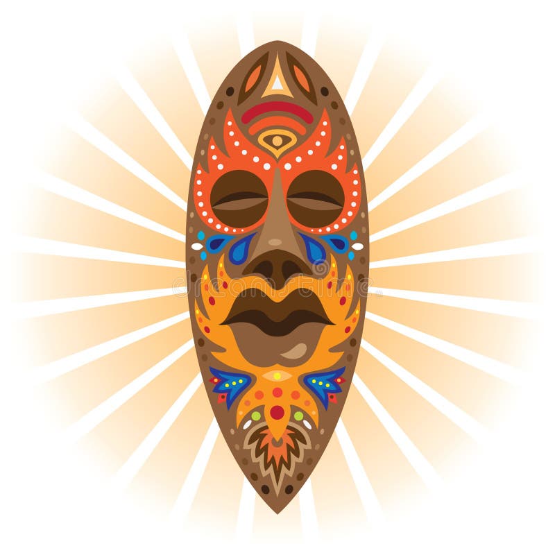 African Shaman Ritual Masks Stock Vector - Illustration of shaman, face ...