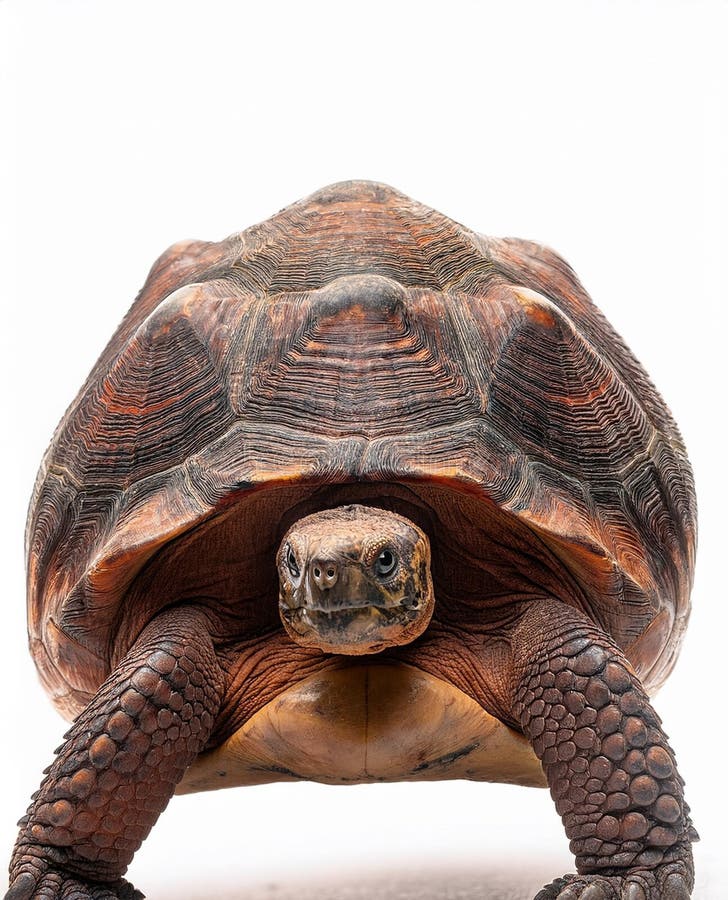 African Spurred Tortoise (Centrochelys Sulcata) , Isolated on a White ...