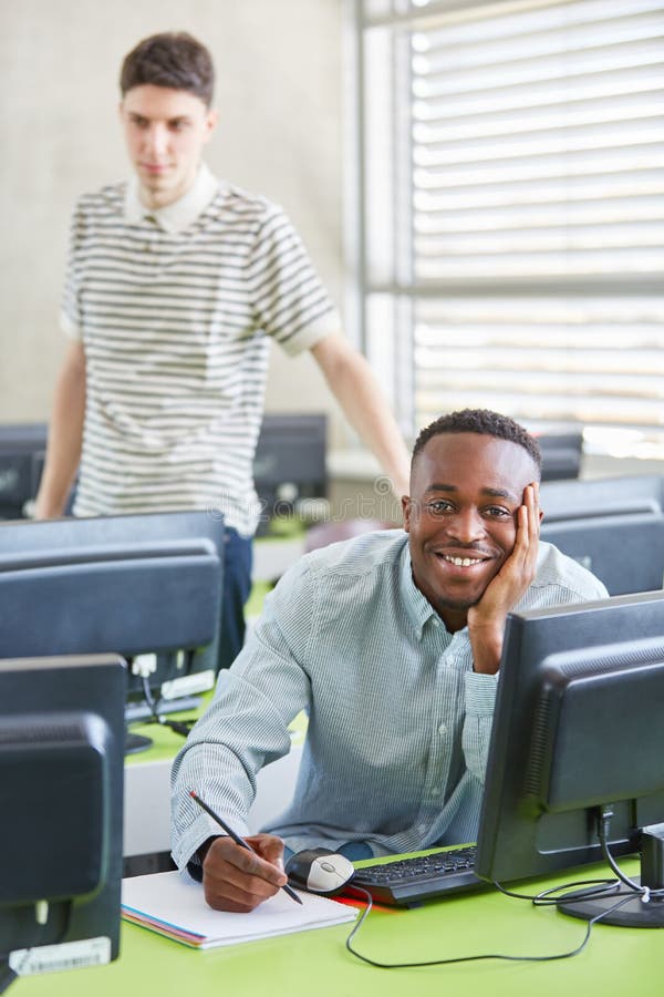 African Student in Computer Course Stock Photo - Image of knowledge ...
