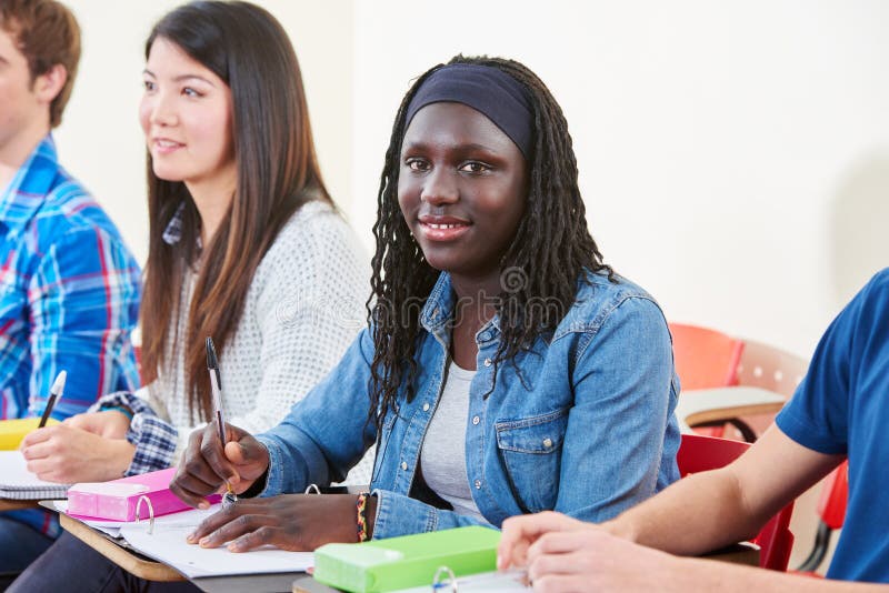 African student smiling stock photo. Image of studies - 76410986