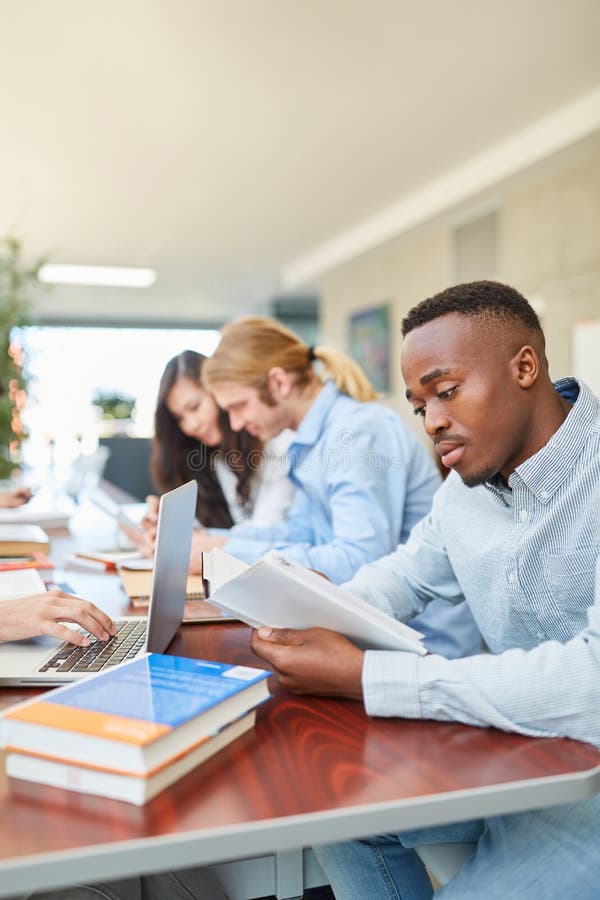 African Student in Study Group Stock Image - Image of school ...