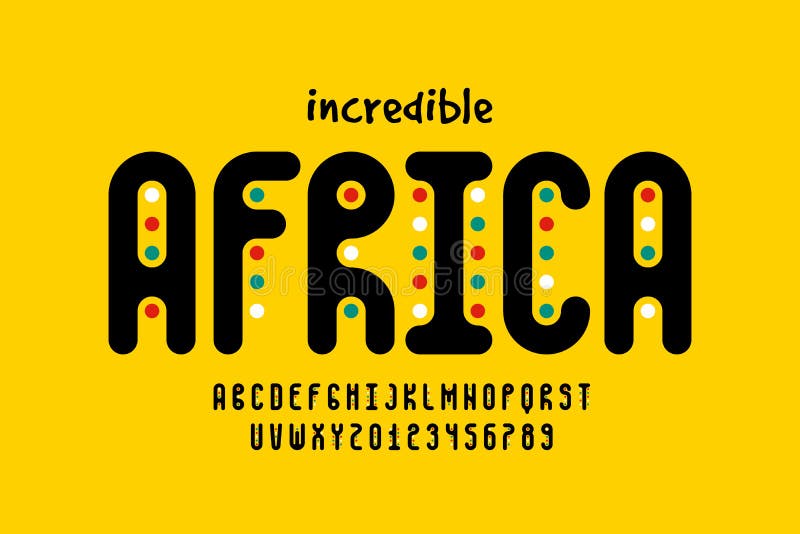 African Font Stock Illustrations – 13,906 African Font Stock ...