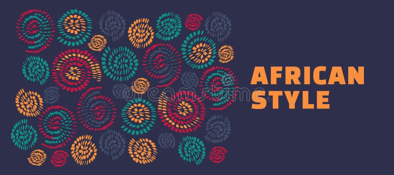 African Style Pattern Background. Modern Interpretation of Traditional ...