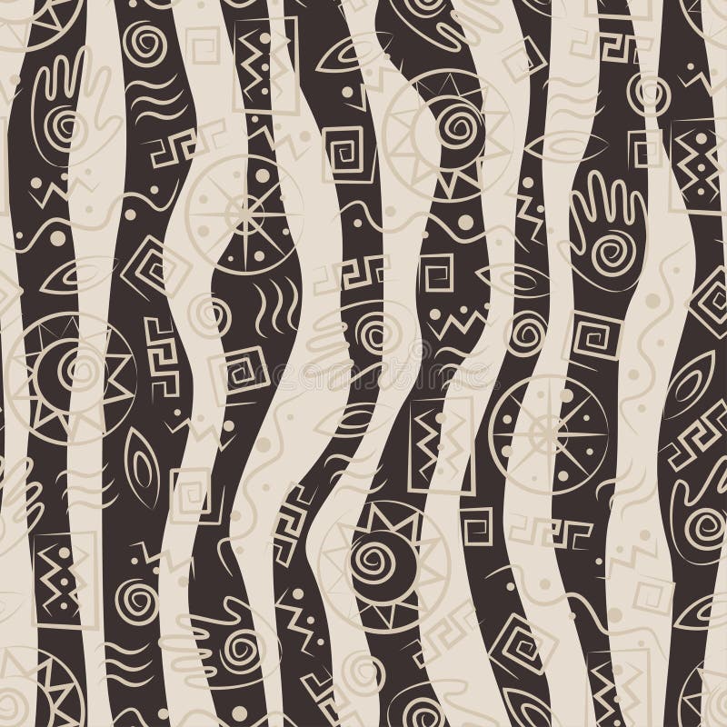 African Style Seamless Pattern Stock Vector - Illustration of abstract ...