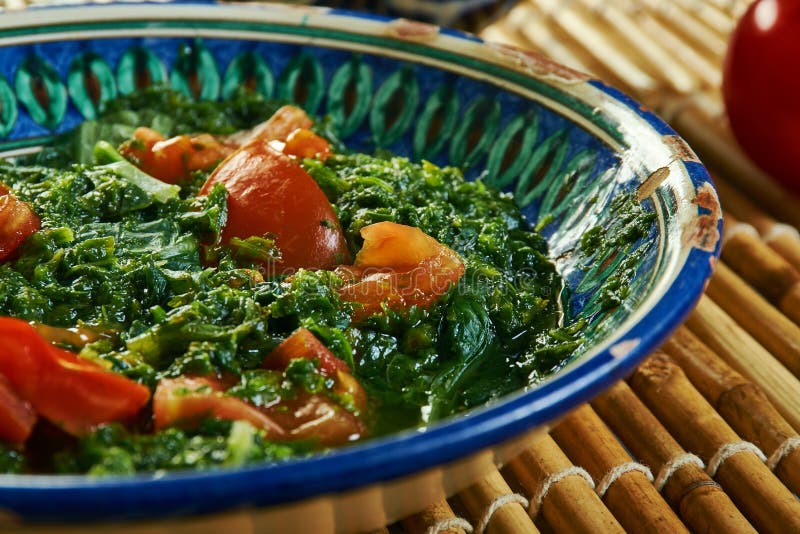 Kenyan Ugali Sukuma Wiki stock photo. Image of cornmeal - 170566214