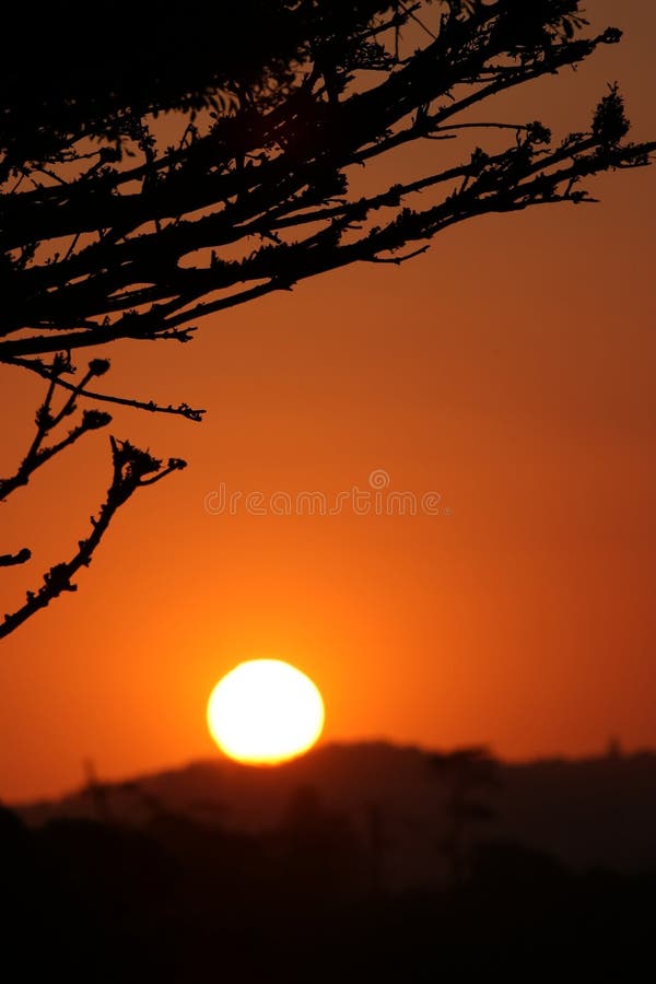 African Sunset stock image. Image of color, seascape - 16050439