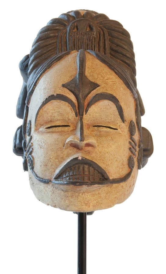 African Traditional Mask from Morocco Stock Photo - Image of carving ...