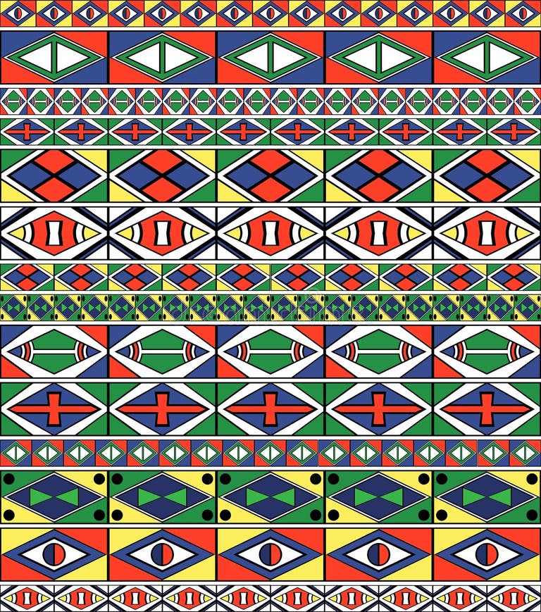 African Tribal Art Patterns Frame Stock Illustrations – 398 African ...