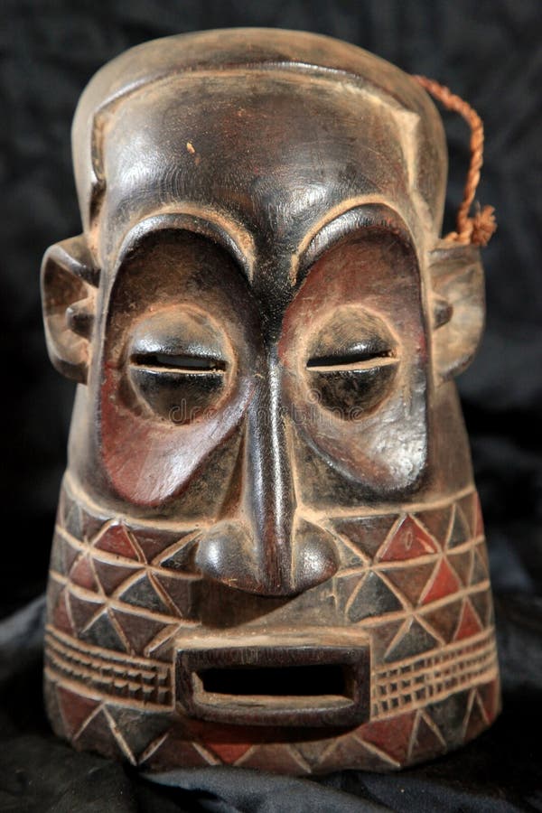 African Tribal Mask - Zande Tribe Stock Image - Image of democratic ...