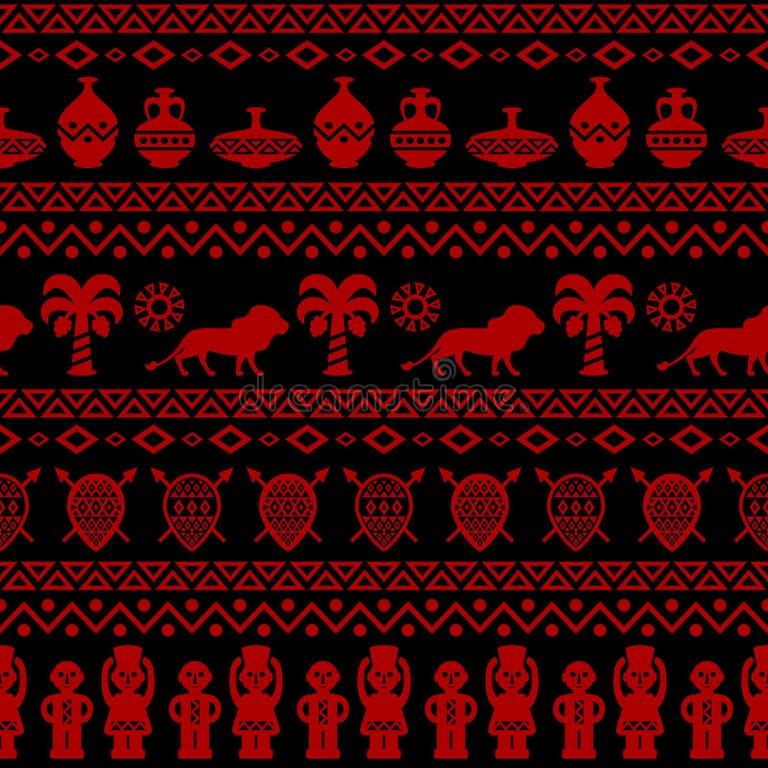 African Tribal Seamless Pattern Stock Illustrations – 111,457 African ...