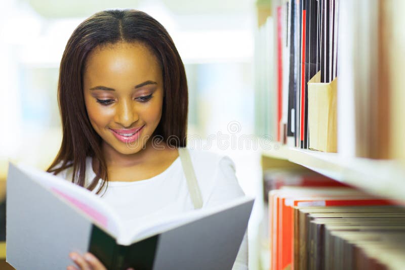 African University Student Reading Stock Image - Image of learner ...
