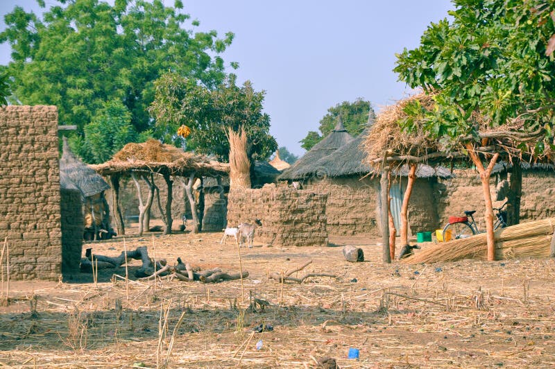 African village stock photo. Image of hardship, building - 10953584